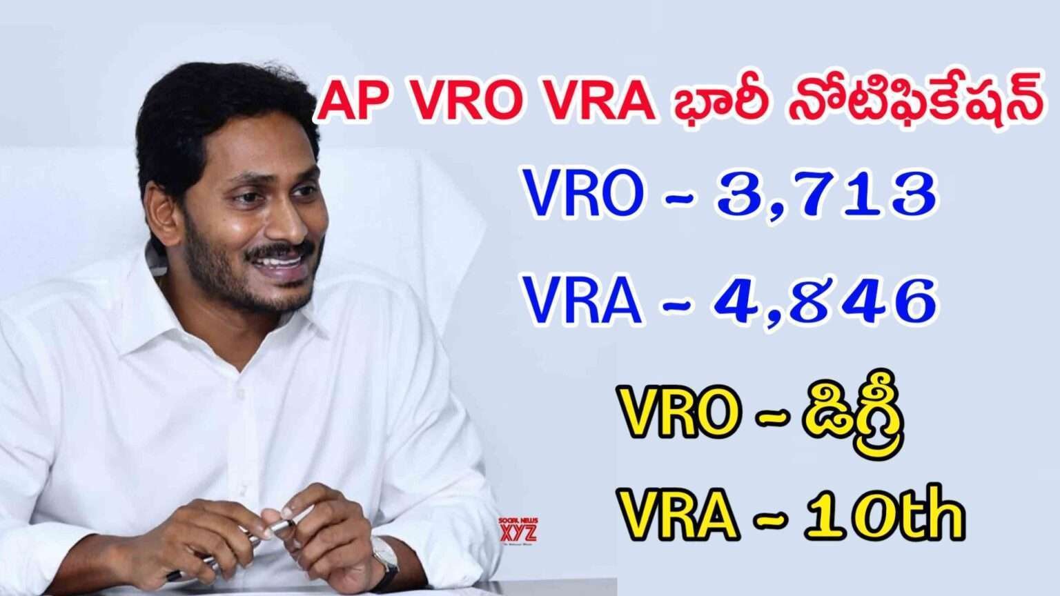 Latest AP VRO VRA Notification 2023 | Latest AP Govt Jobs